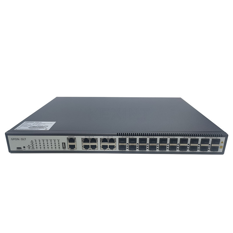 FTTH 10 Gigabit Ethernet 16 Ports 1U GPON OLT Compatible With Various ...